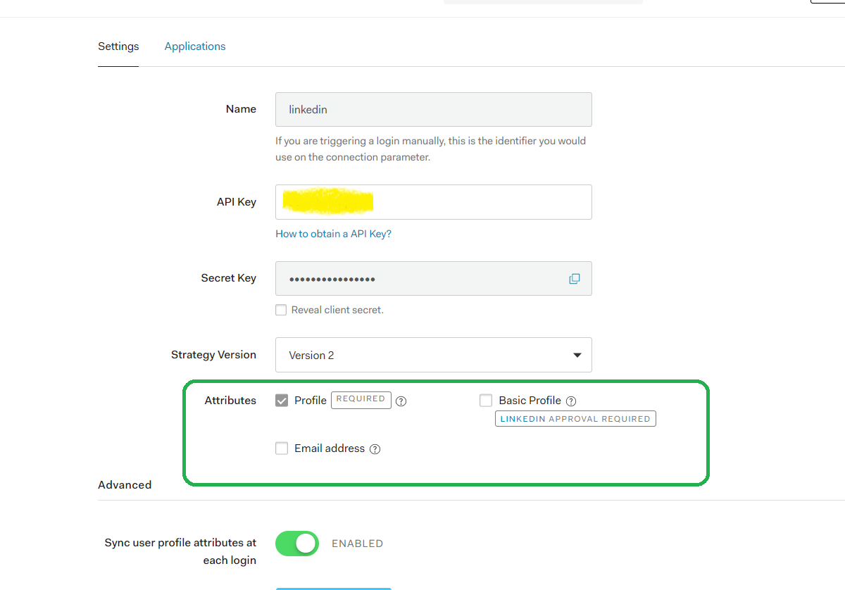 Linkedin Button Login