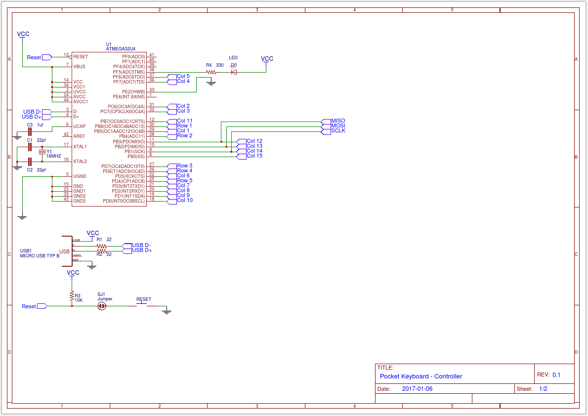 Computer Keyboard Schematic Diagram