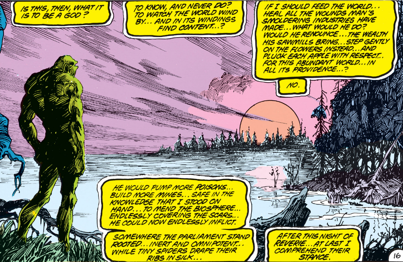 Swamp Thing Comic Panels
