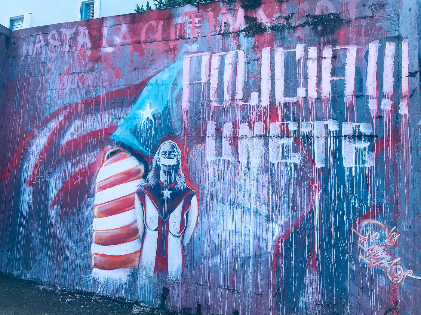 Puerto Rico Flag Graffiti
