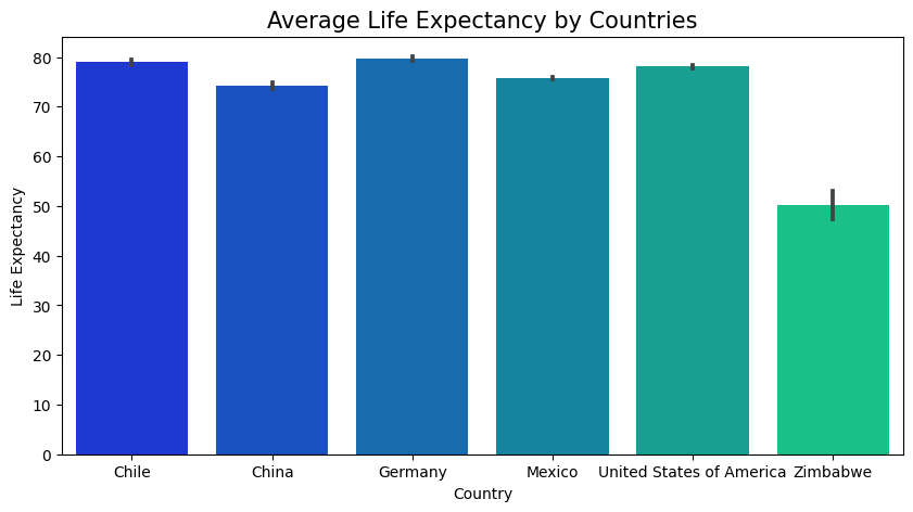 Life Expectancy By Country