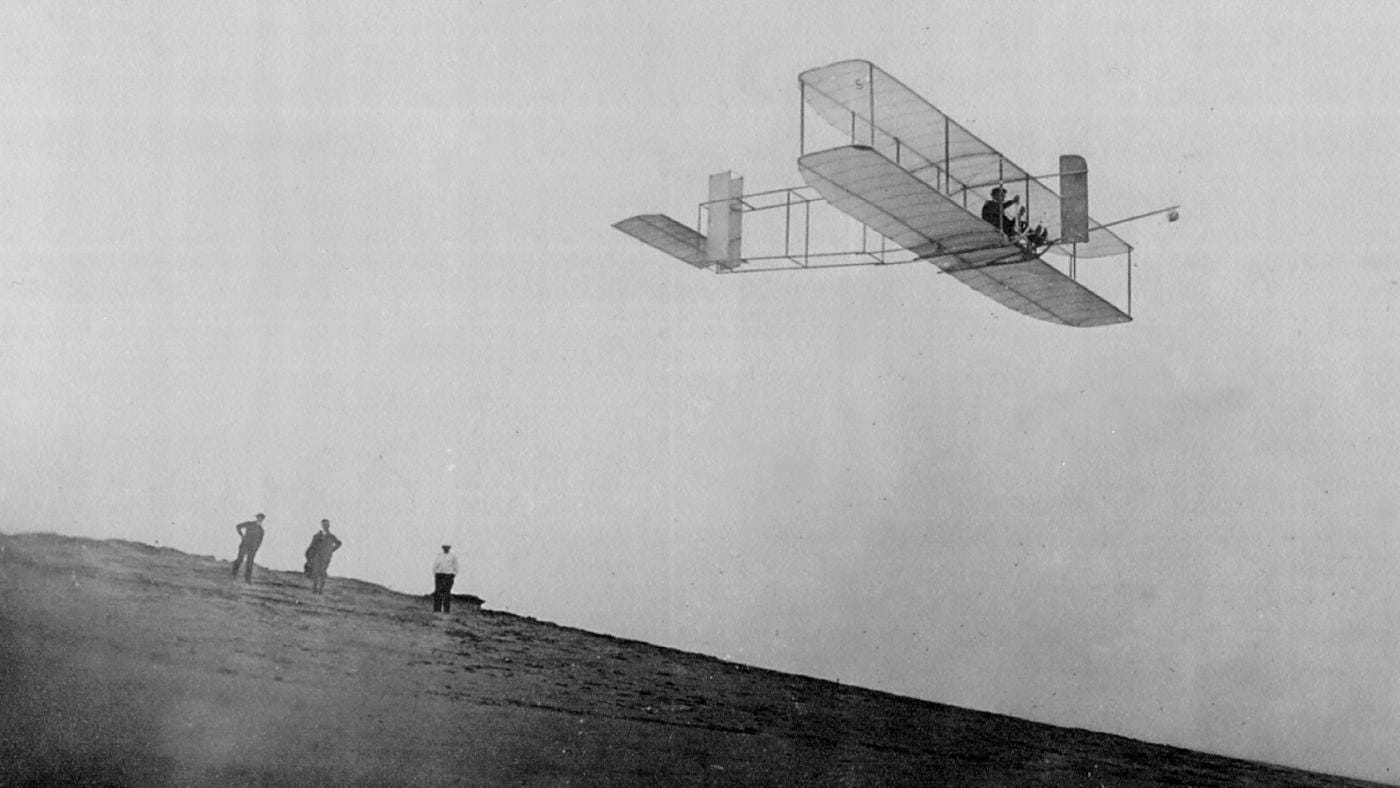 Orville And Wilbur Wright First Airplane