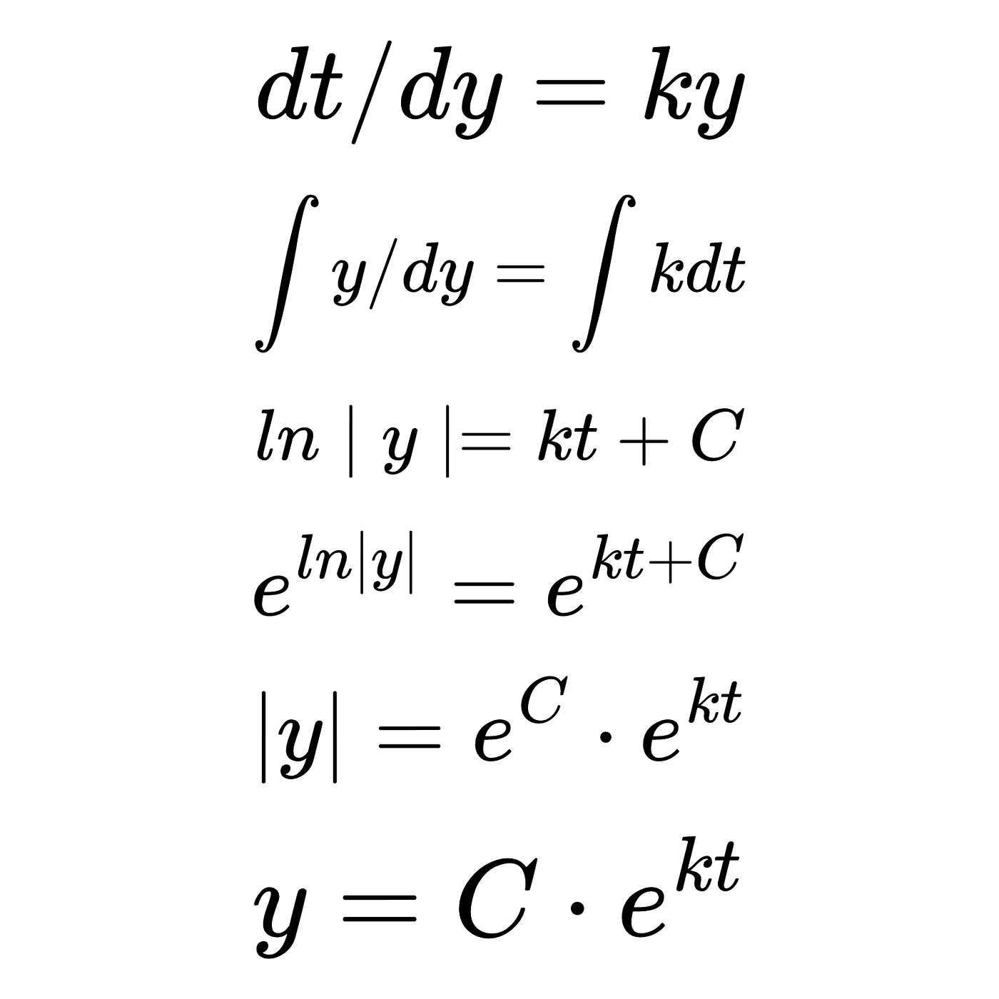 Exponential Growth Equations