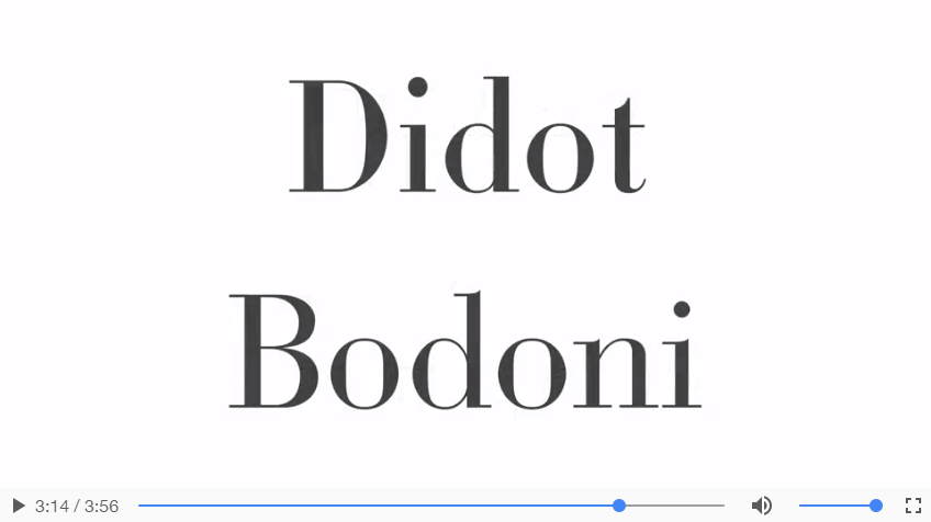 Didot And Bodoni