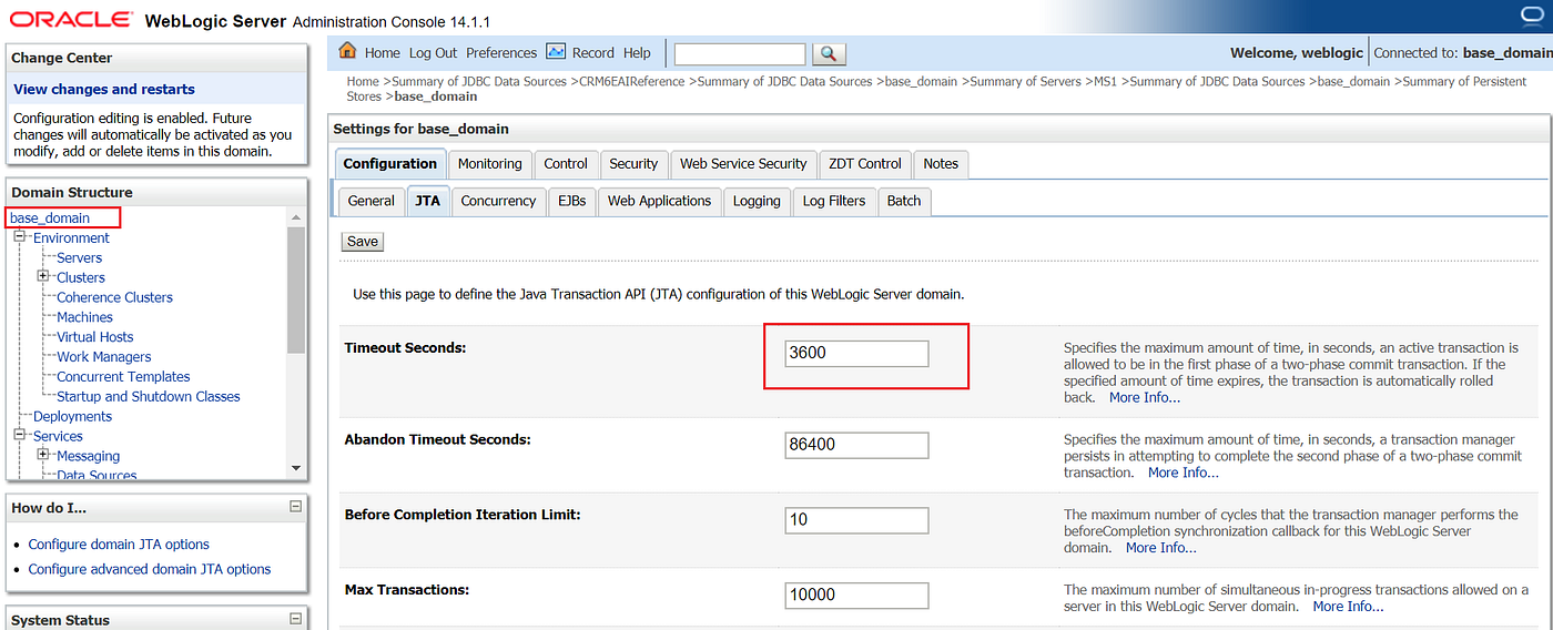 dedication practice Second grade weblogic connection timeout settings fan Defile Desert