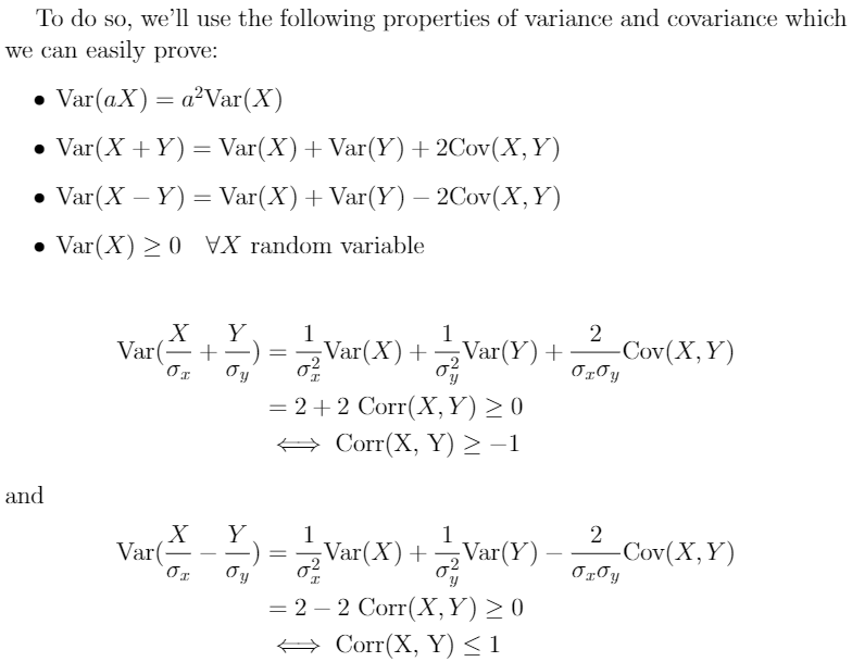 Covariance Equation