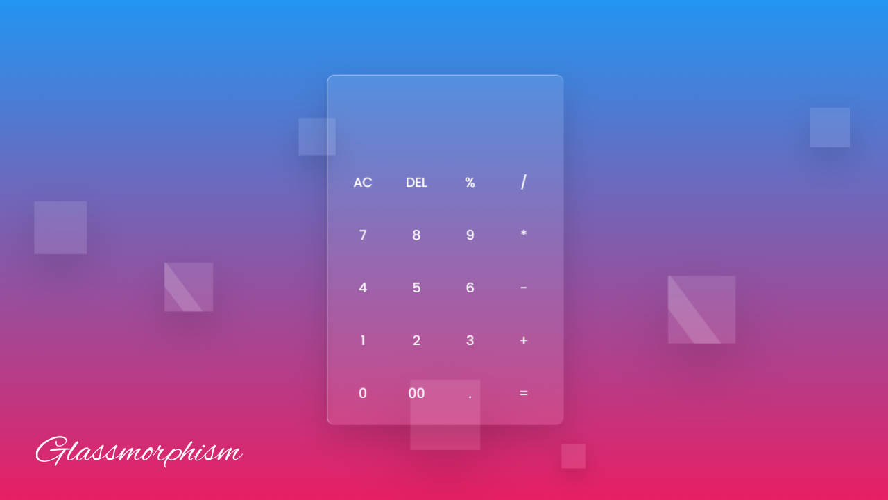 Calendar Card Ui Design Glassmorphism Html Css And Javascript Coding 9065