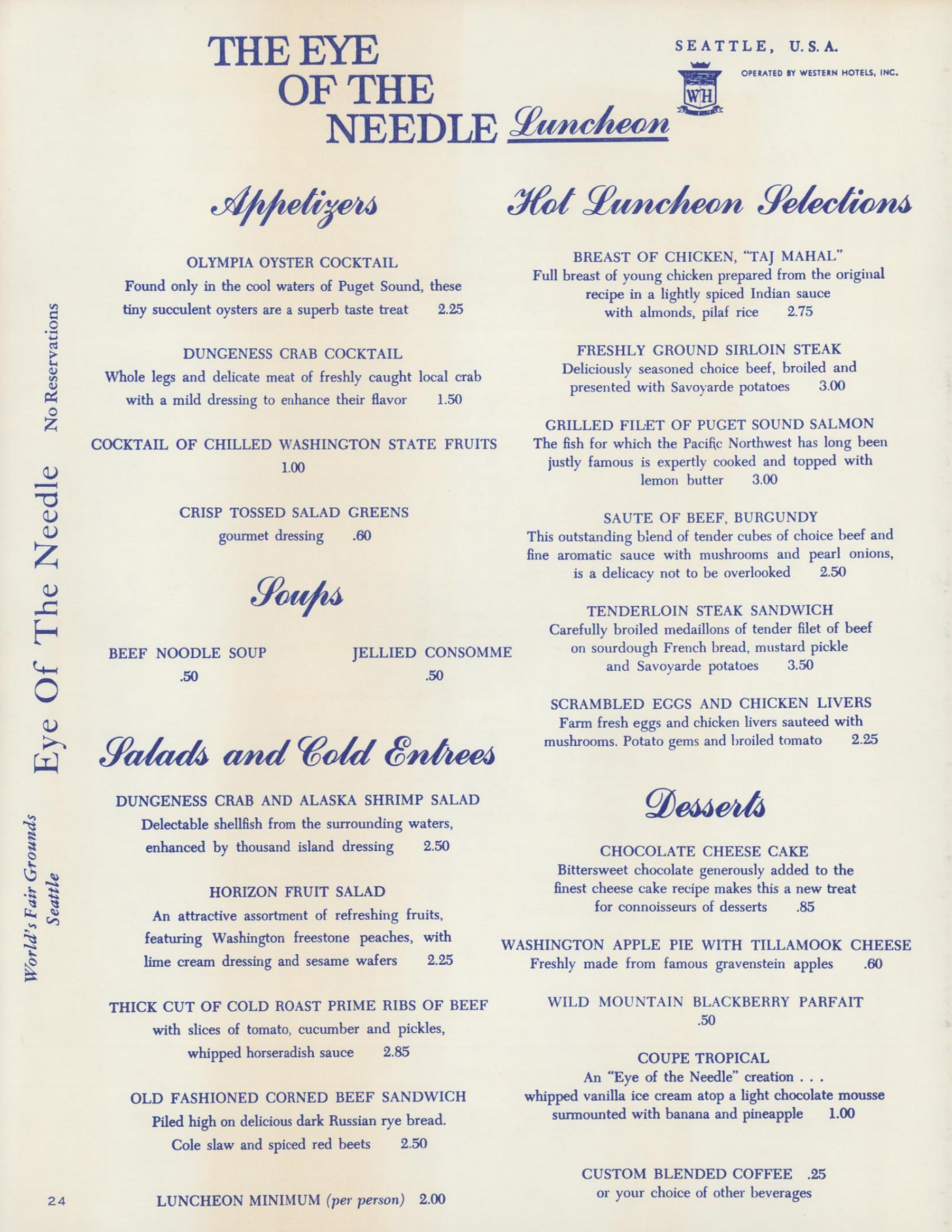 Space Needle Restaurant Menu Space Needle Architectural Diagram,