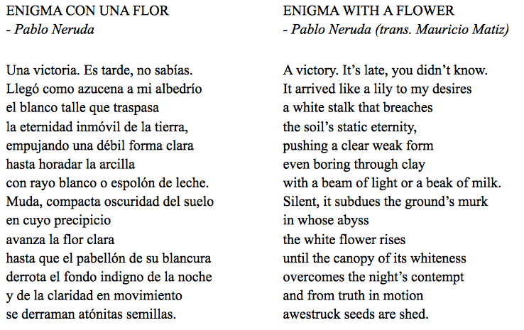 Pablo Neruda Poems