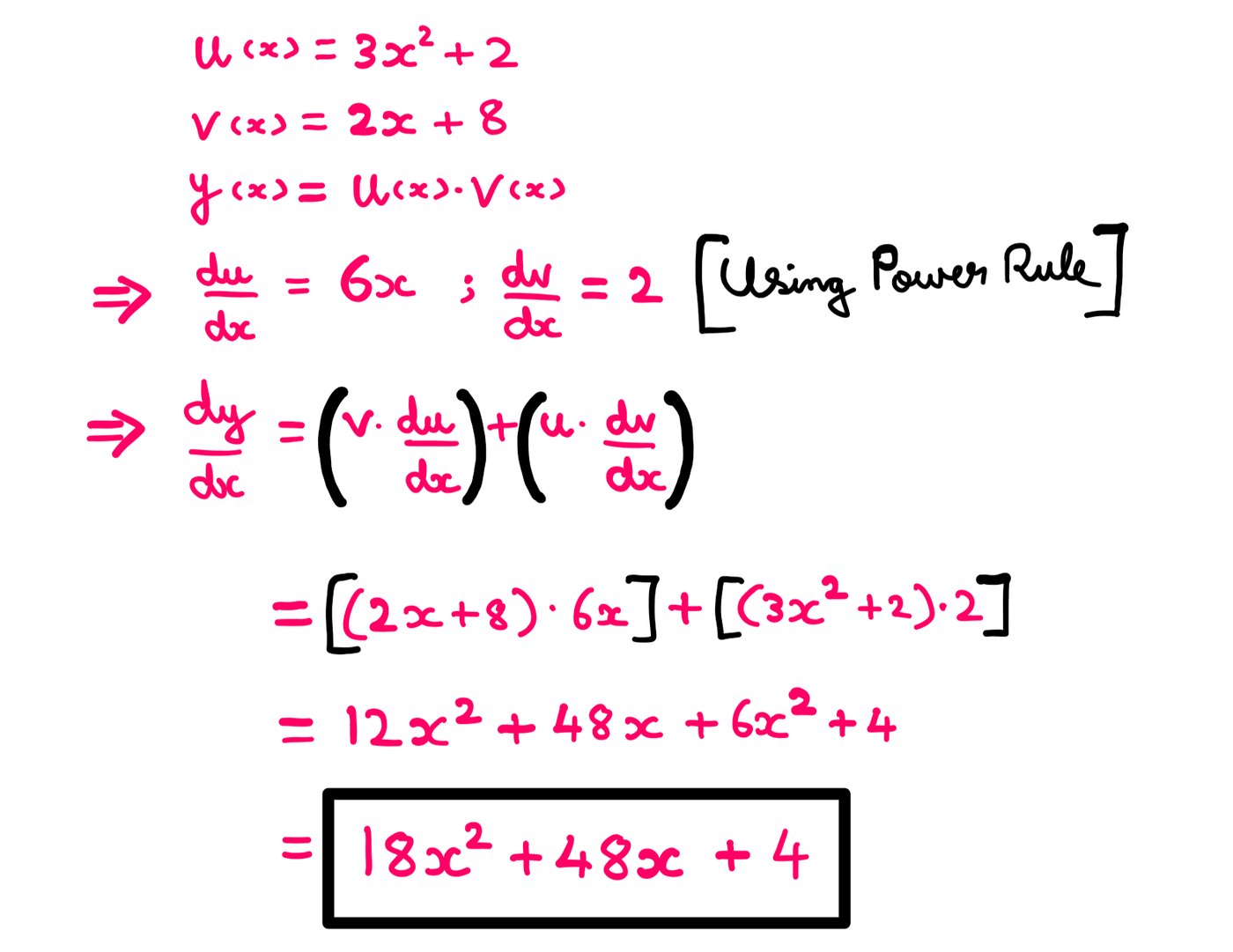 Product Rule Calculus