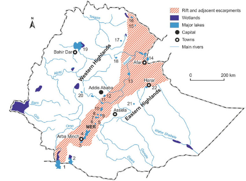 Ethiopian Plateau Africa Map World Dream Bank: Siphonia: African