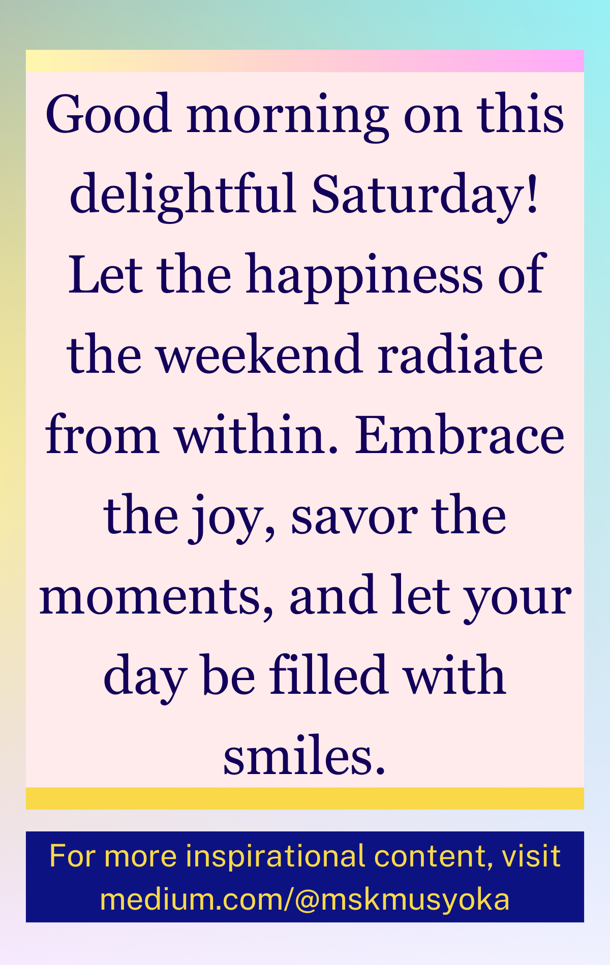 Beautiful Saturday Quotes Have A Beautiful Saturday. Vector Lettering