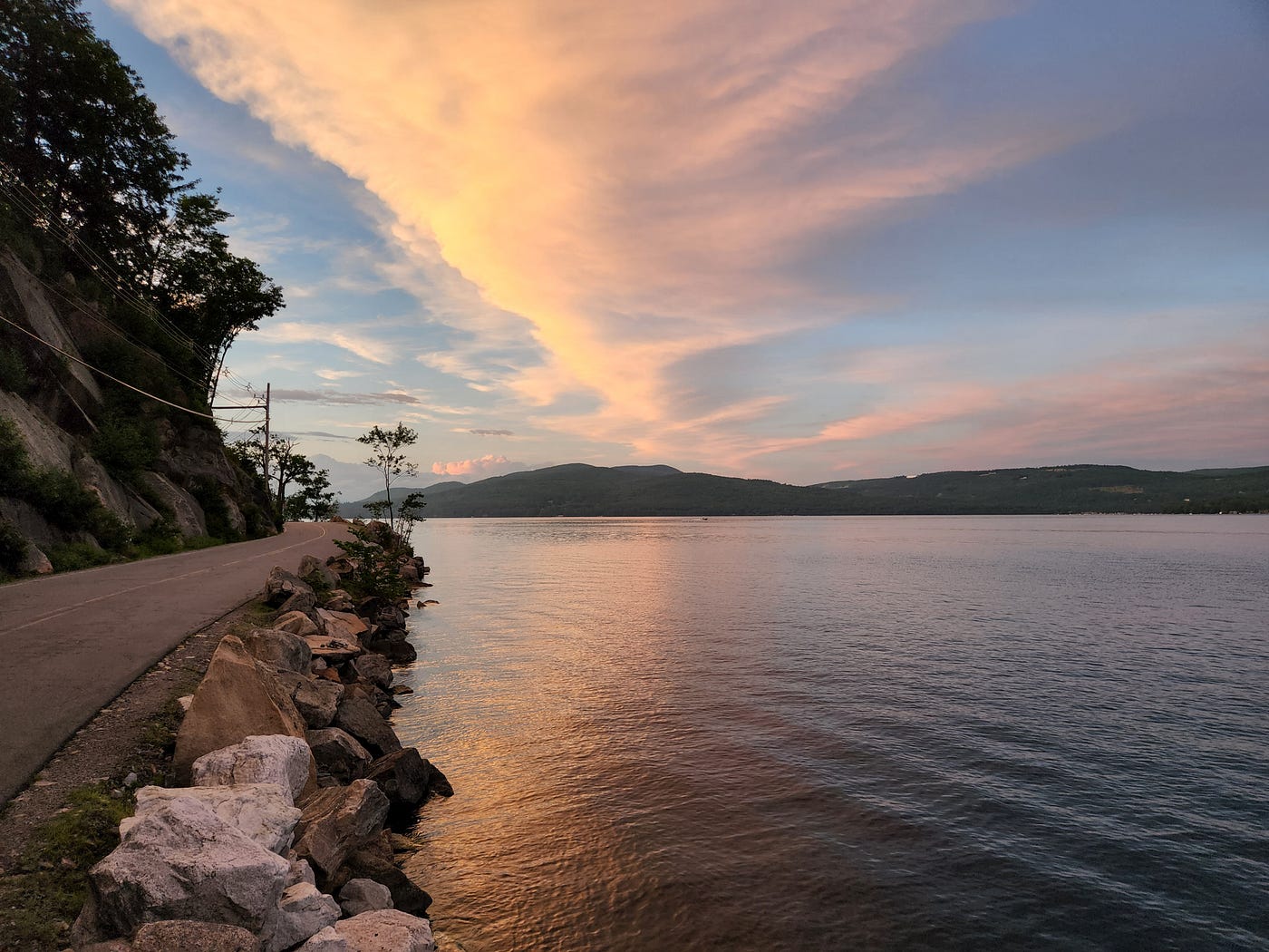 Sunset Lake New Hampshire 7+ Thousand New Hampshire Lakes Royalty Free
