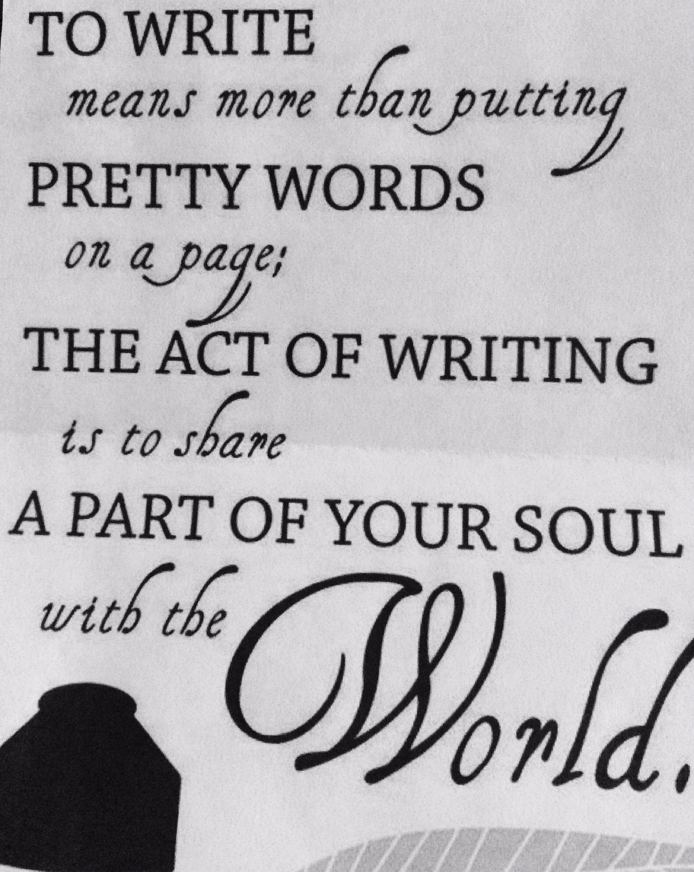 Pretty Writing Quotes