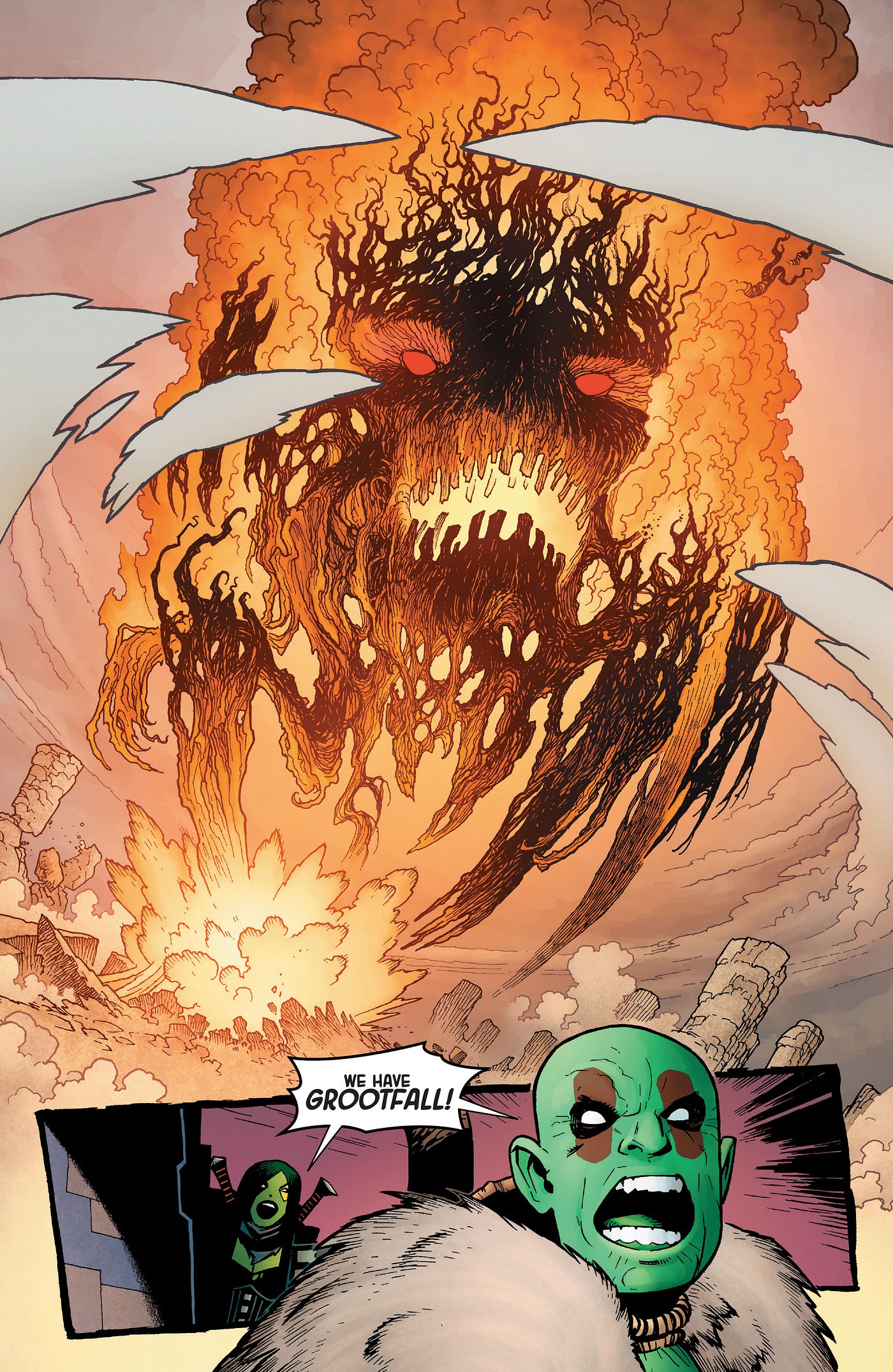 Guardians Of The Galaxy Comic Grootfall