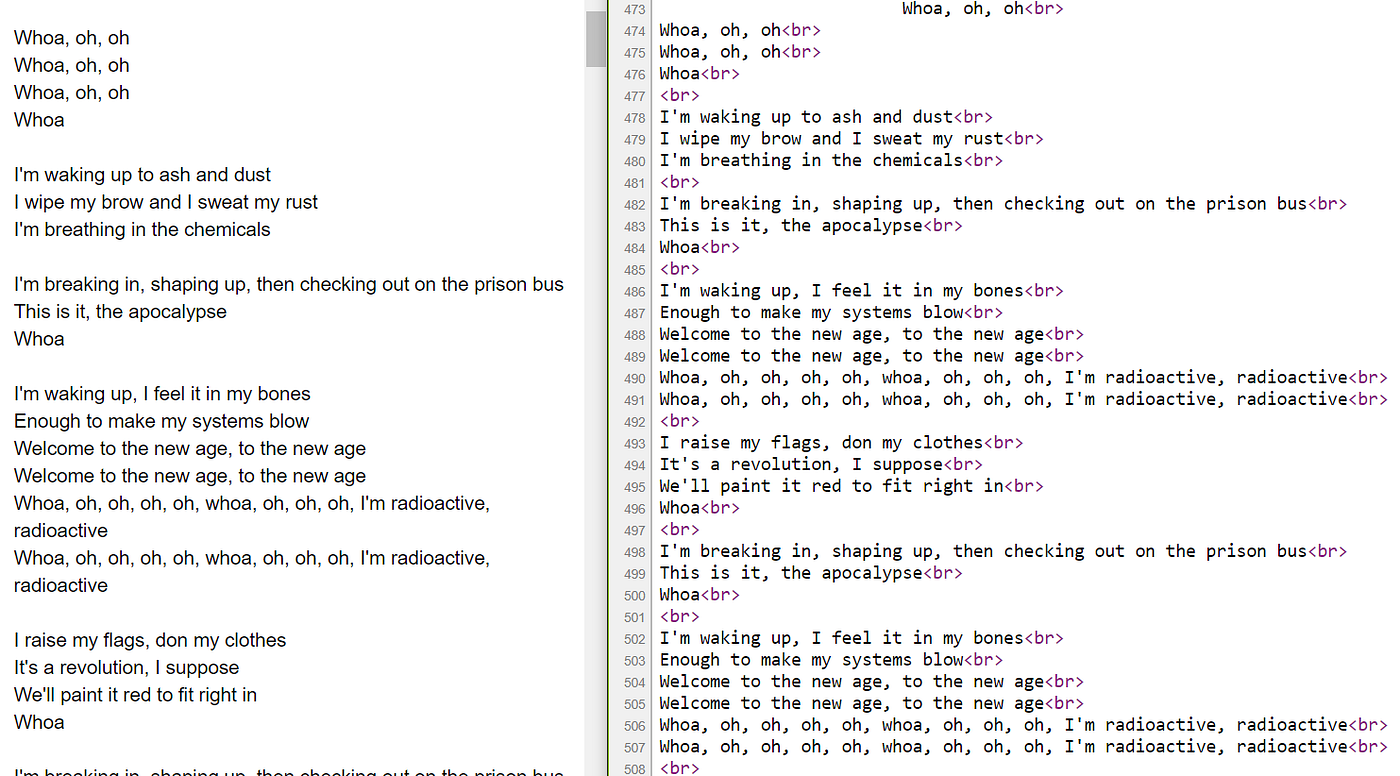 Radioactive Lyrics Whole Song