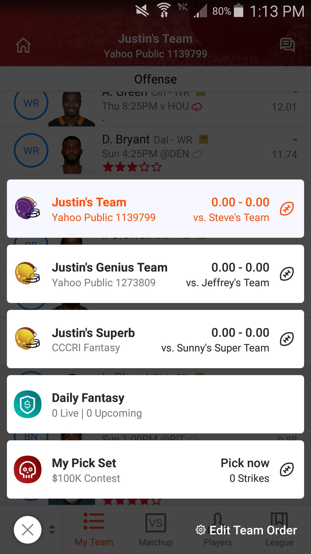 Yahoo Fantasy Football