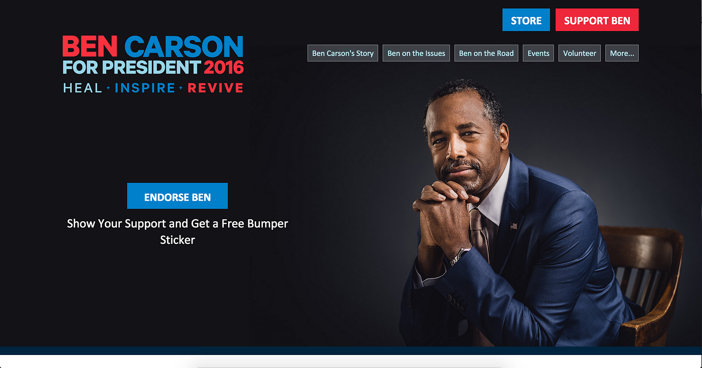 Ben Carson Bumper Stickers