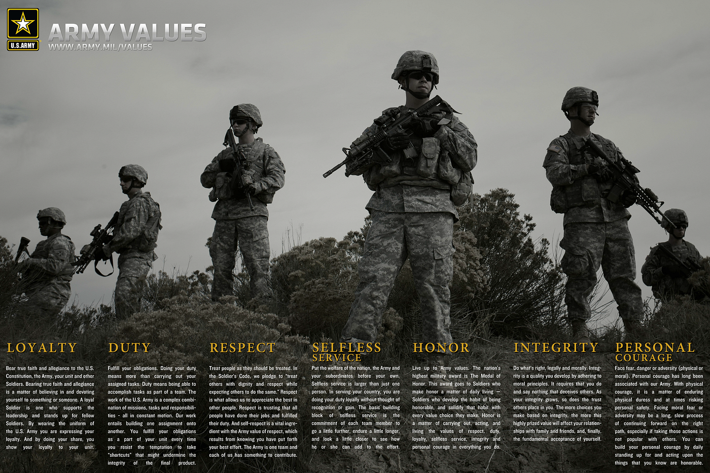 Army Selfless Service Examples