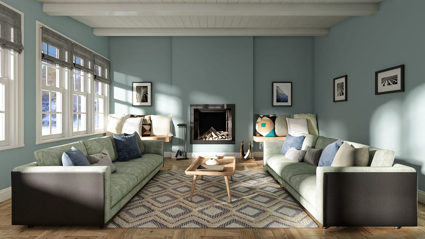 Beautiful Home Delft Blue Living Rooms