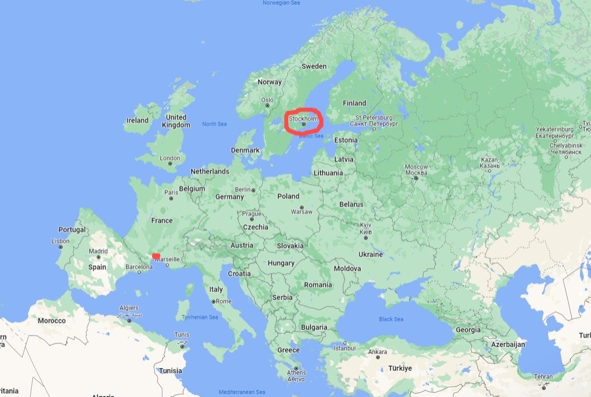 Stockholm Germany Map