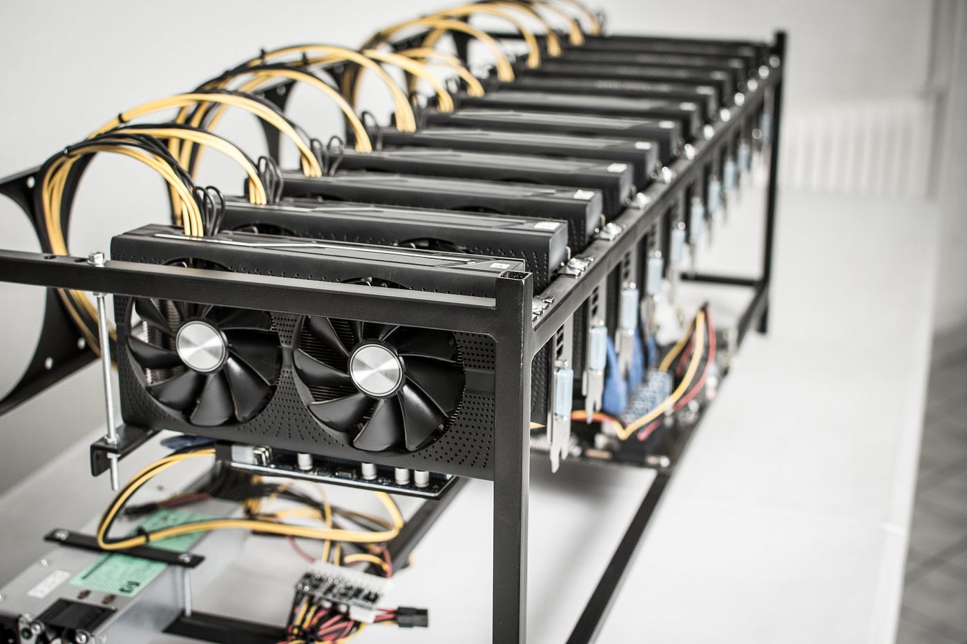 Mining Hardware Cooling Gpu In A Rig Bitcoin Stack