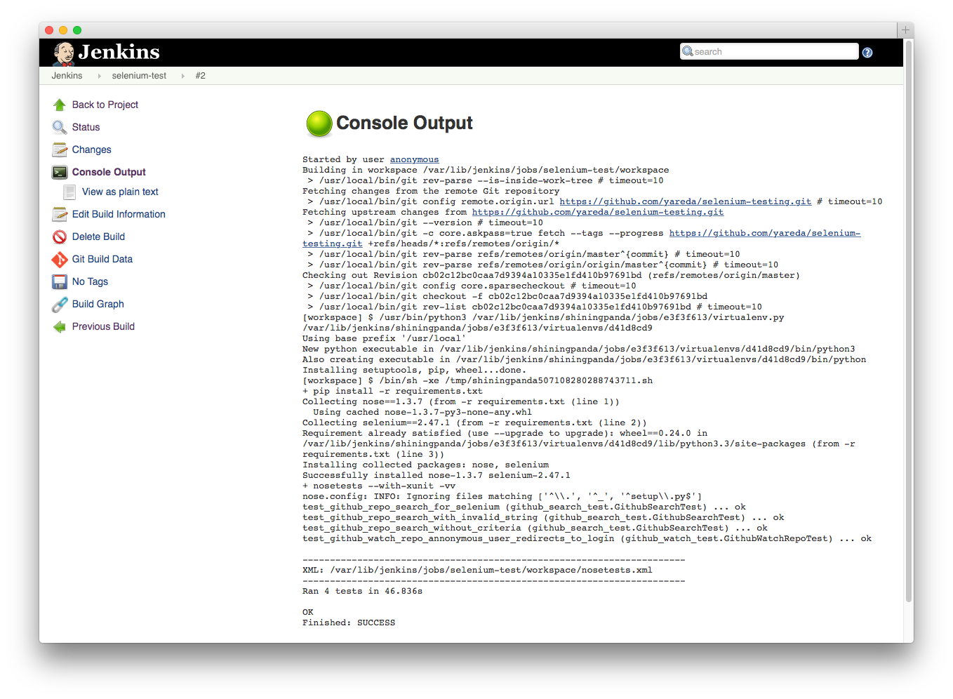 Phantomjs Python