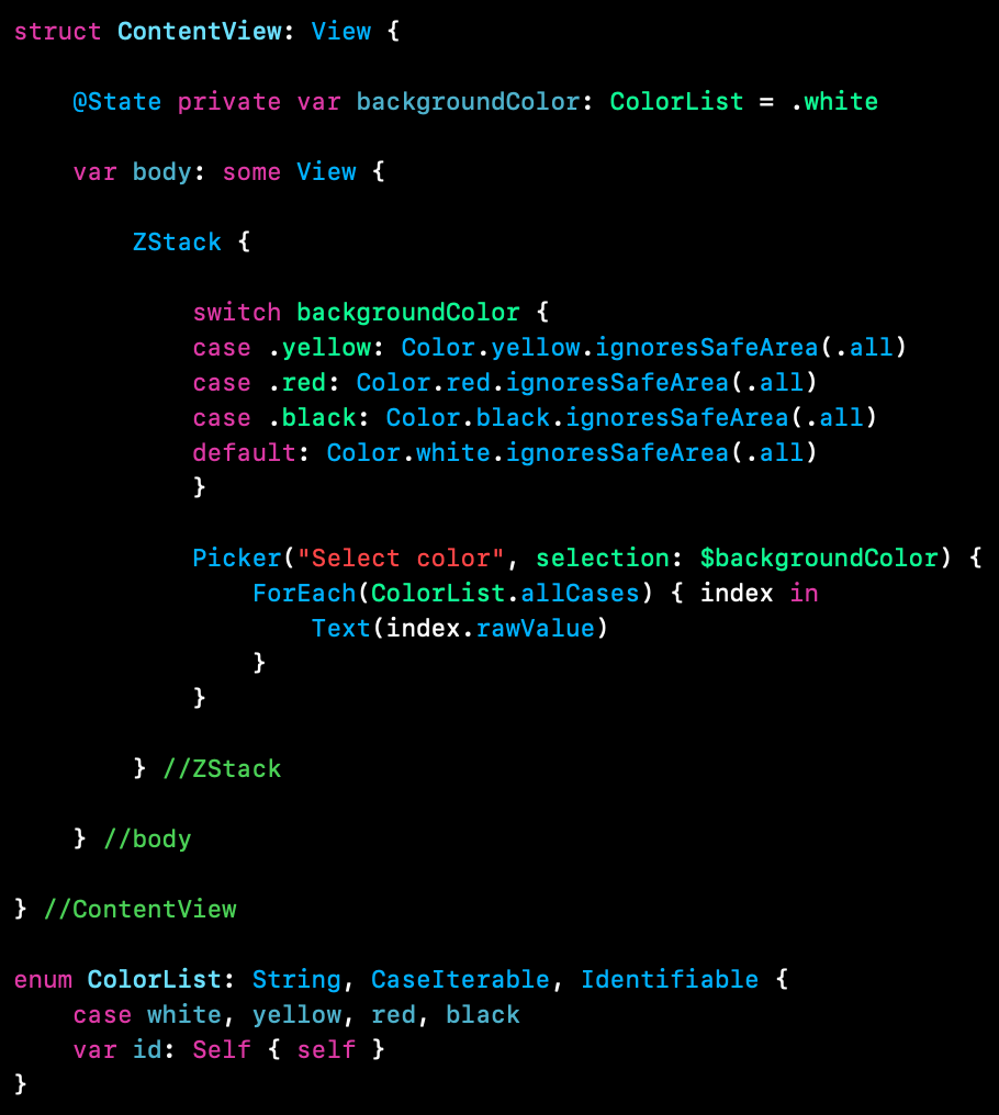 SwiftUI Picker - SwiftUI Handbook - Design+Codeđź–– Explore o ... SwiftUI Picker - SwiftUI Handbook - Design+Codeđź–– Explore o ...