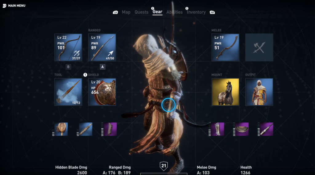 Assassins Creed Revelations Weapons Wheel