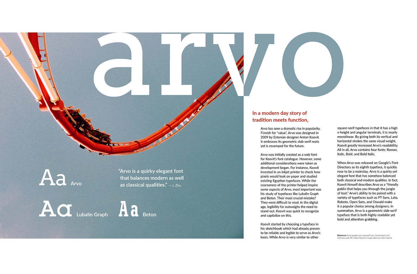 Arvo Font