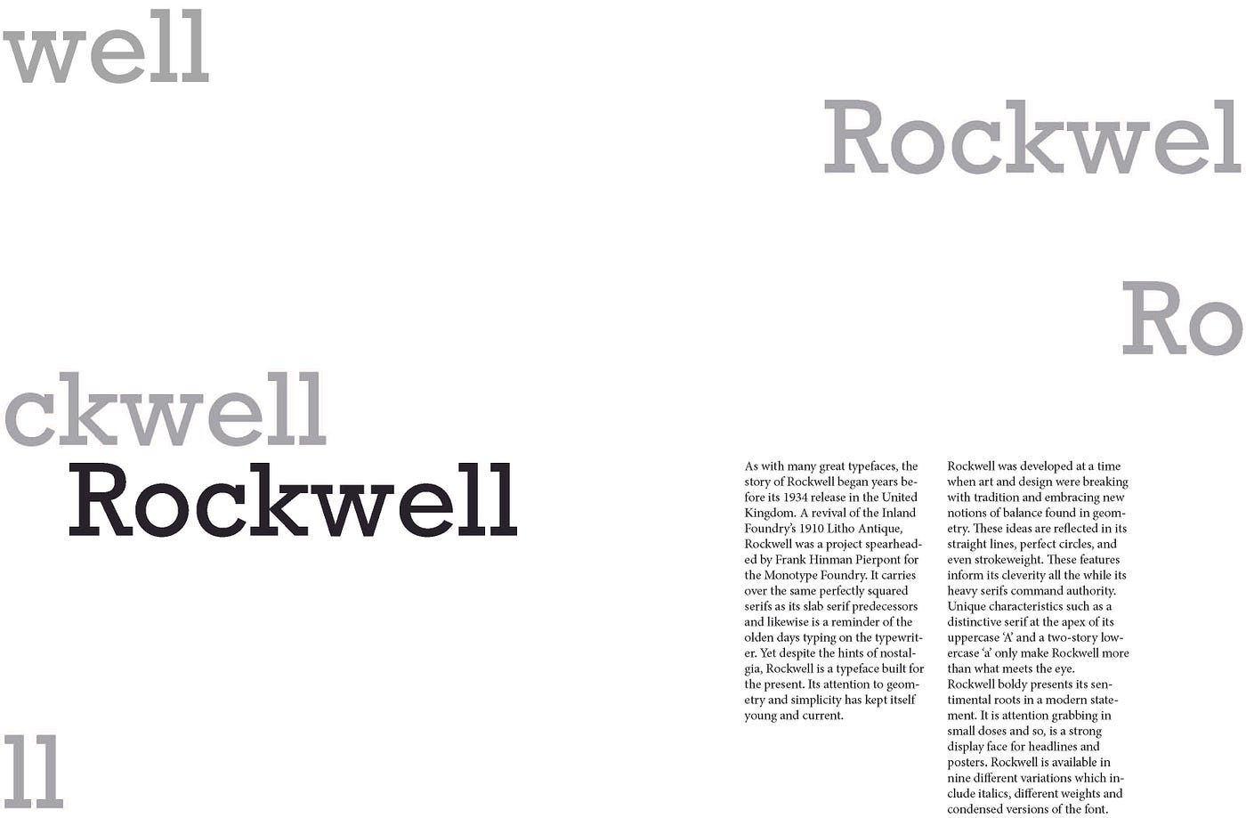 Rockwell Font Logo