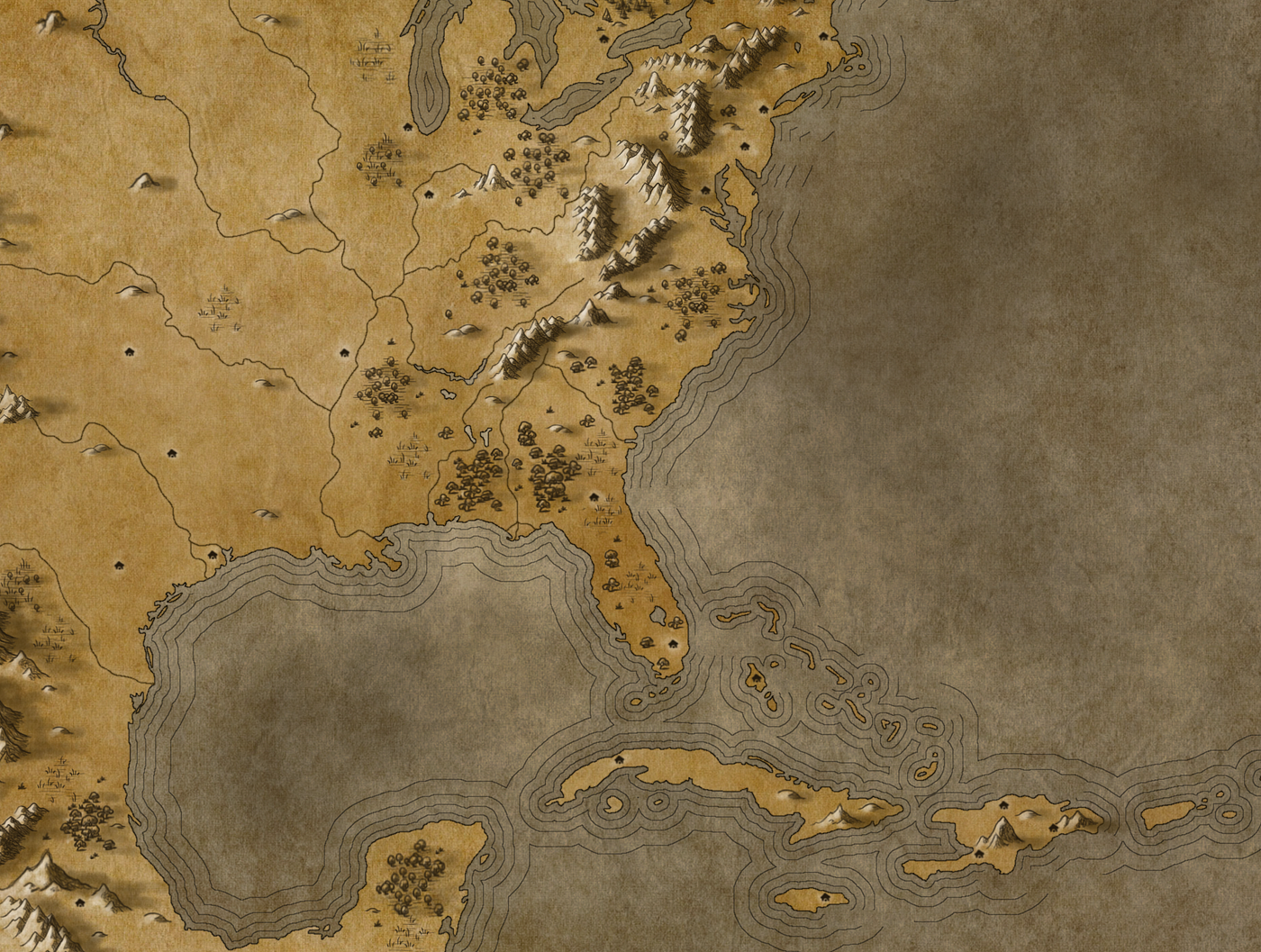 Blank Fantasy Map