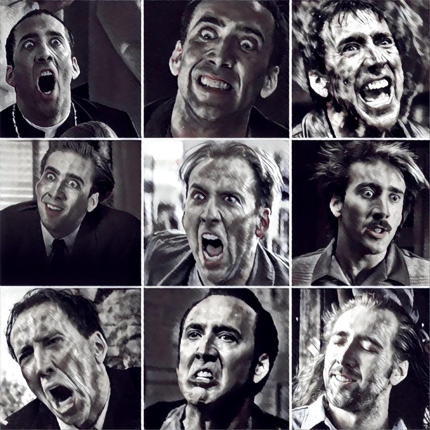 Nicolas Cage Laughing