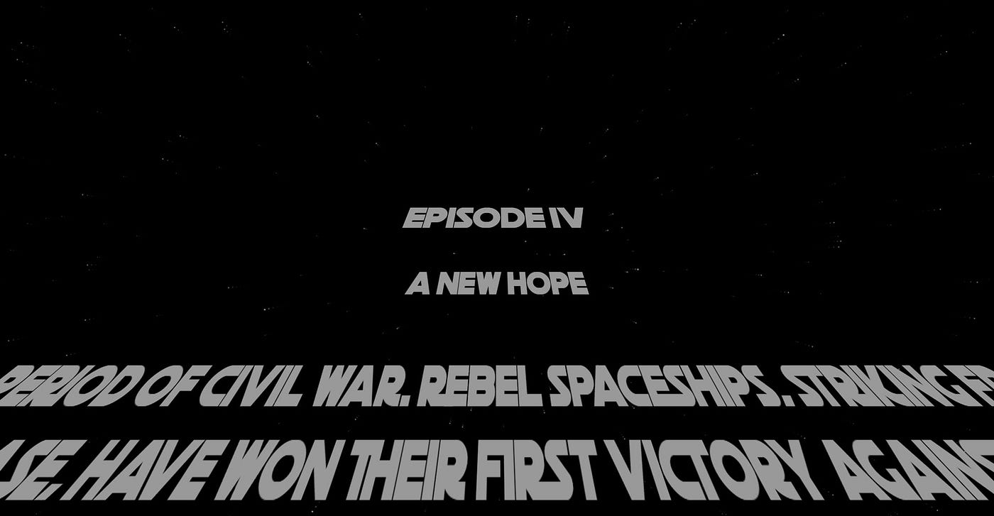 Star Wars Intro Tekst