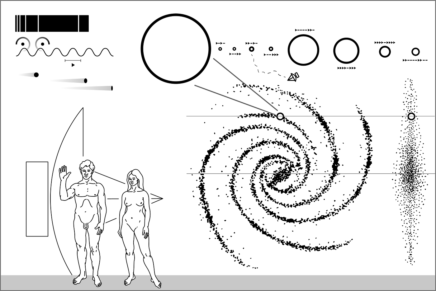 Pioneer Spacecraft Plaque Woman