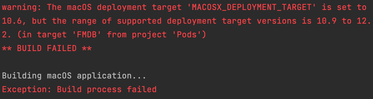 Macosx_deployment_target Flutter & Firebase Auth On MacOS: Resolving