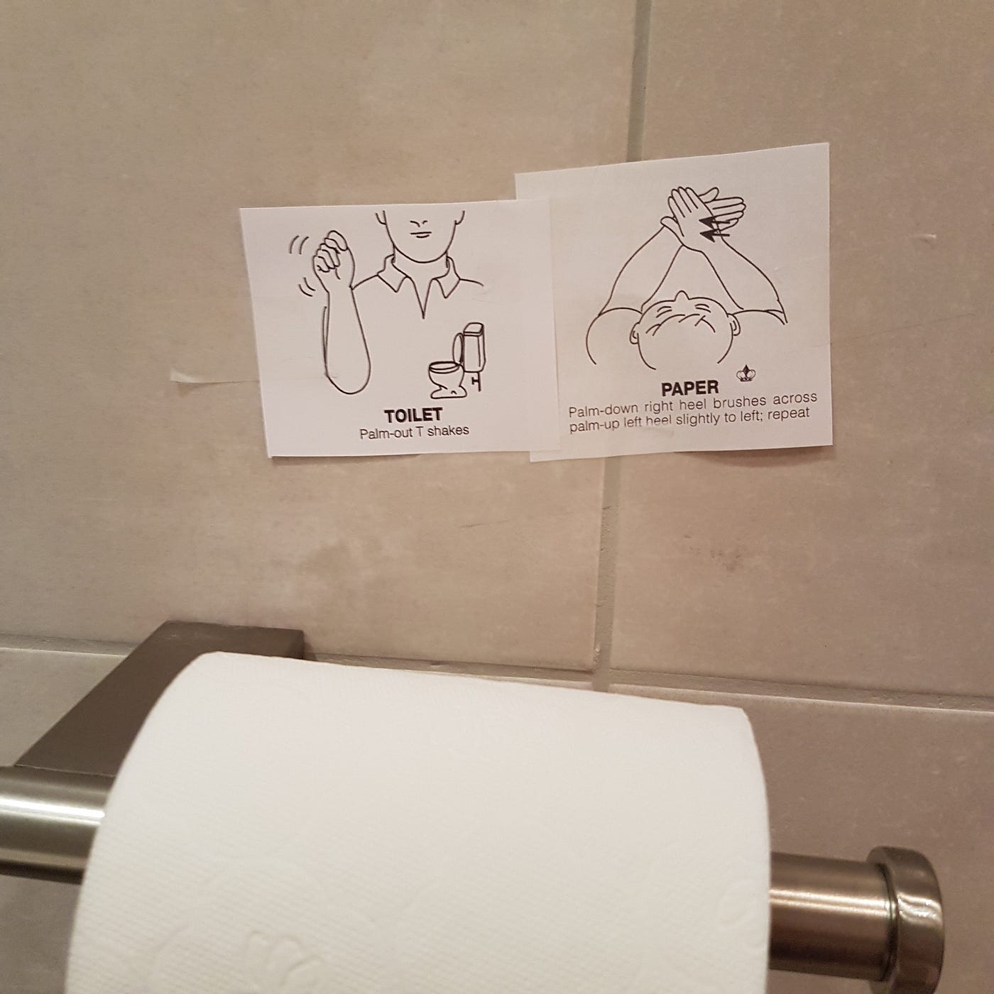 Als Sign For Bathroom What's The Sign For Toilet Paper???? | By Emma