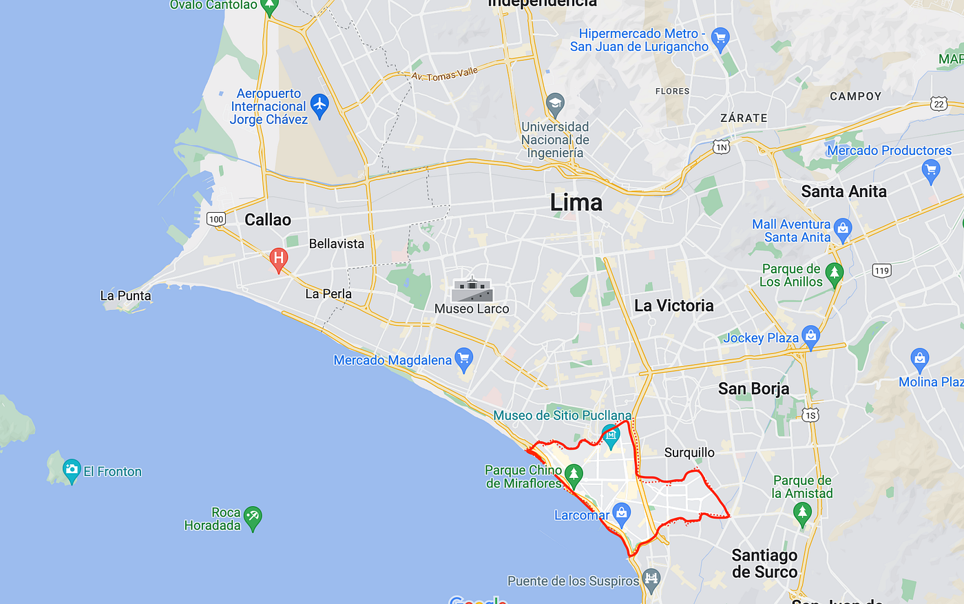 Mapa De Lima