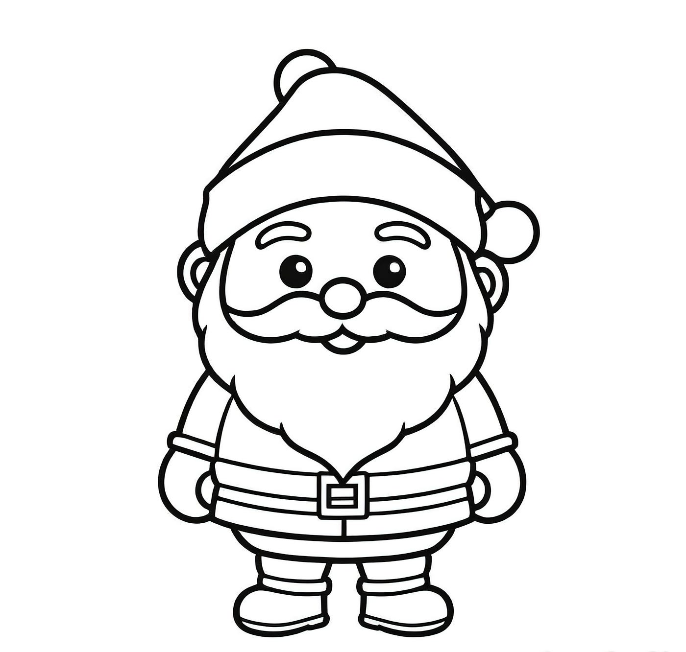 Santa Face Coloring Pages For Kids Santa Face Coloring Pages For Kids