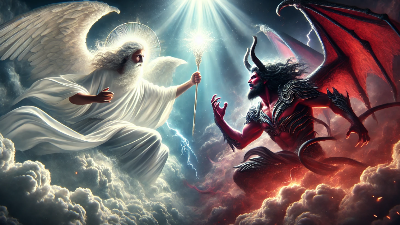 God Vs Devil Wallpaper