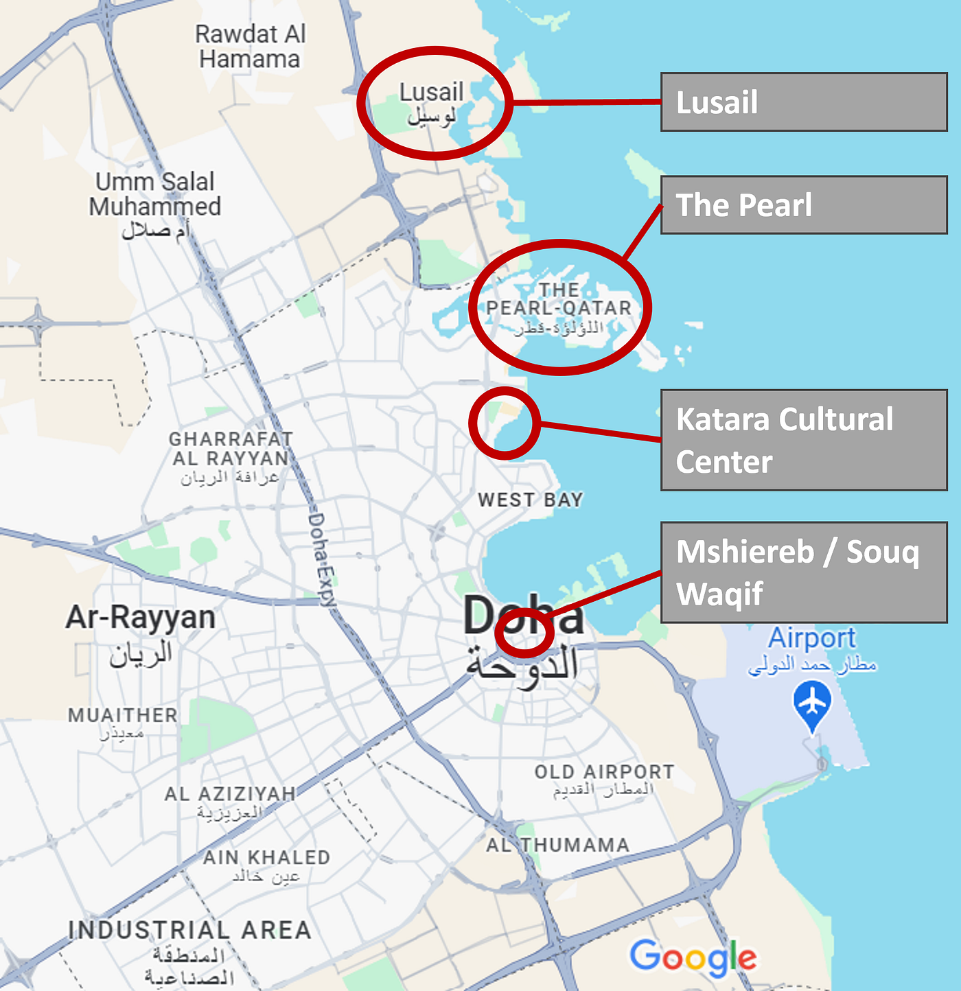 Qatar City Map Qatar And Doha City Map ITMB | Maps | Books | Travel