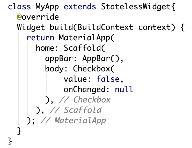Checkbox Widget in Flutter Checkbox Widget in Flutter