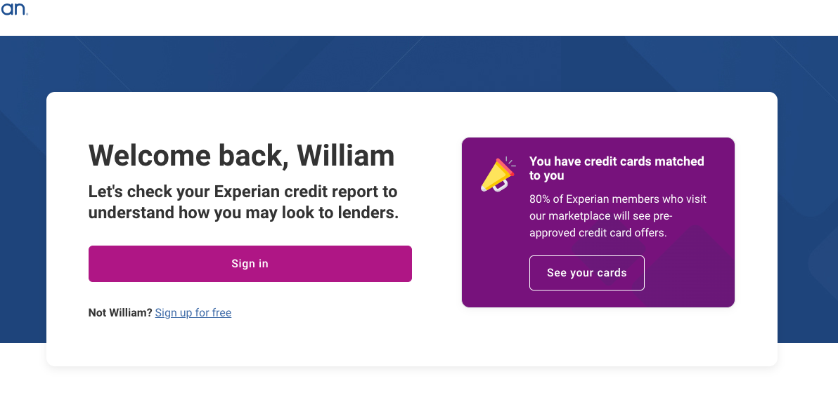 Credit Report Member Sign In