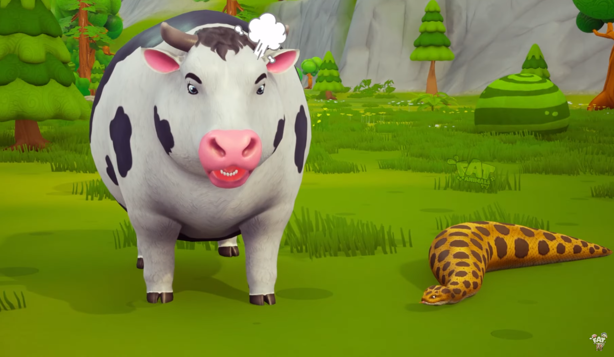 Fat Cow Clipart
