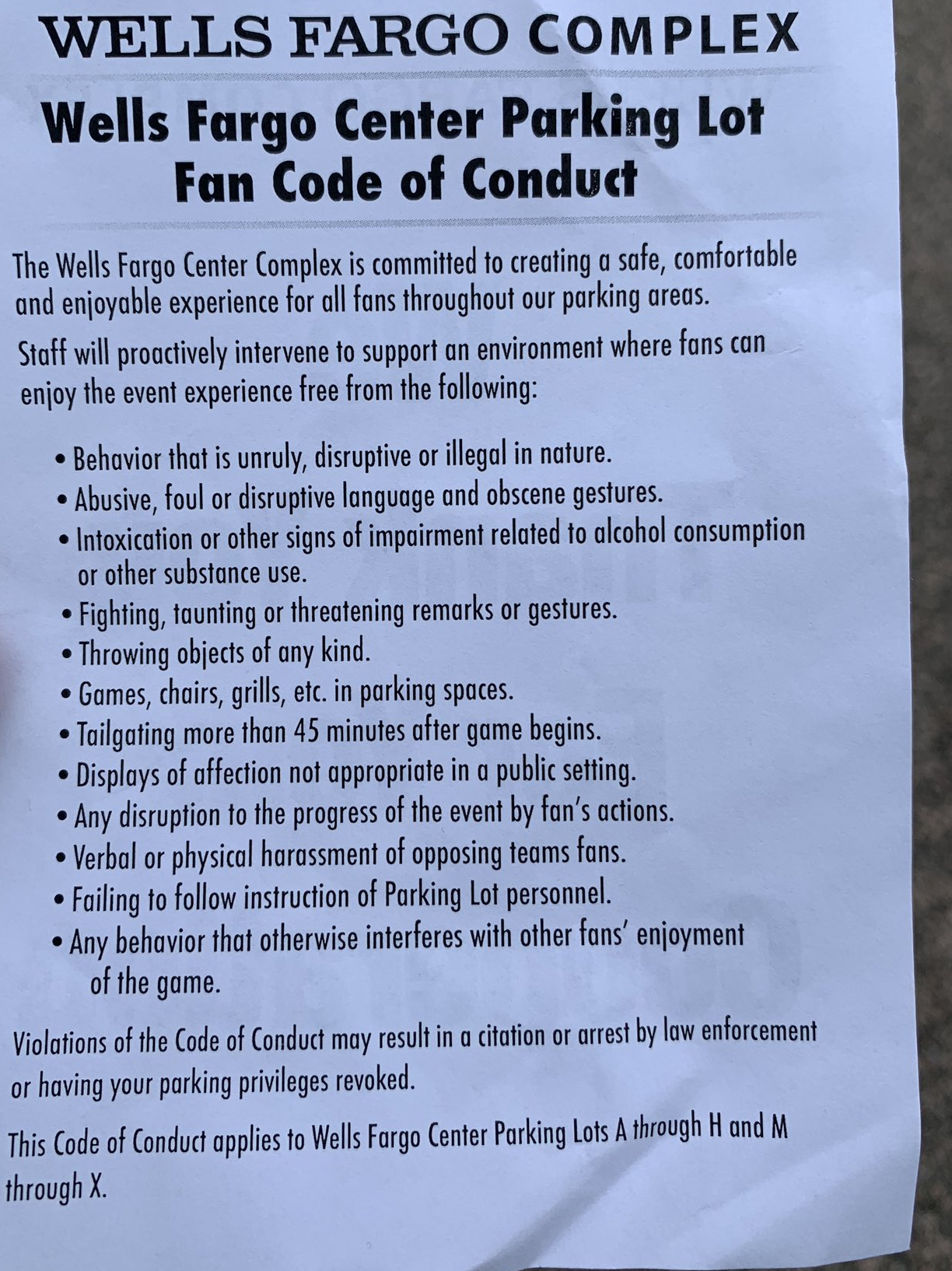 Wells Fargo Code Violations