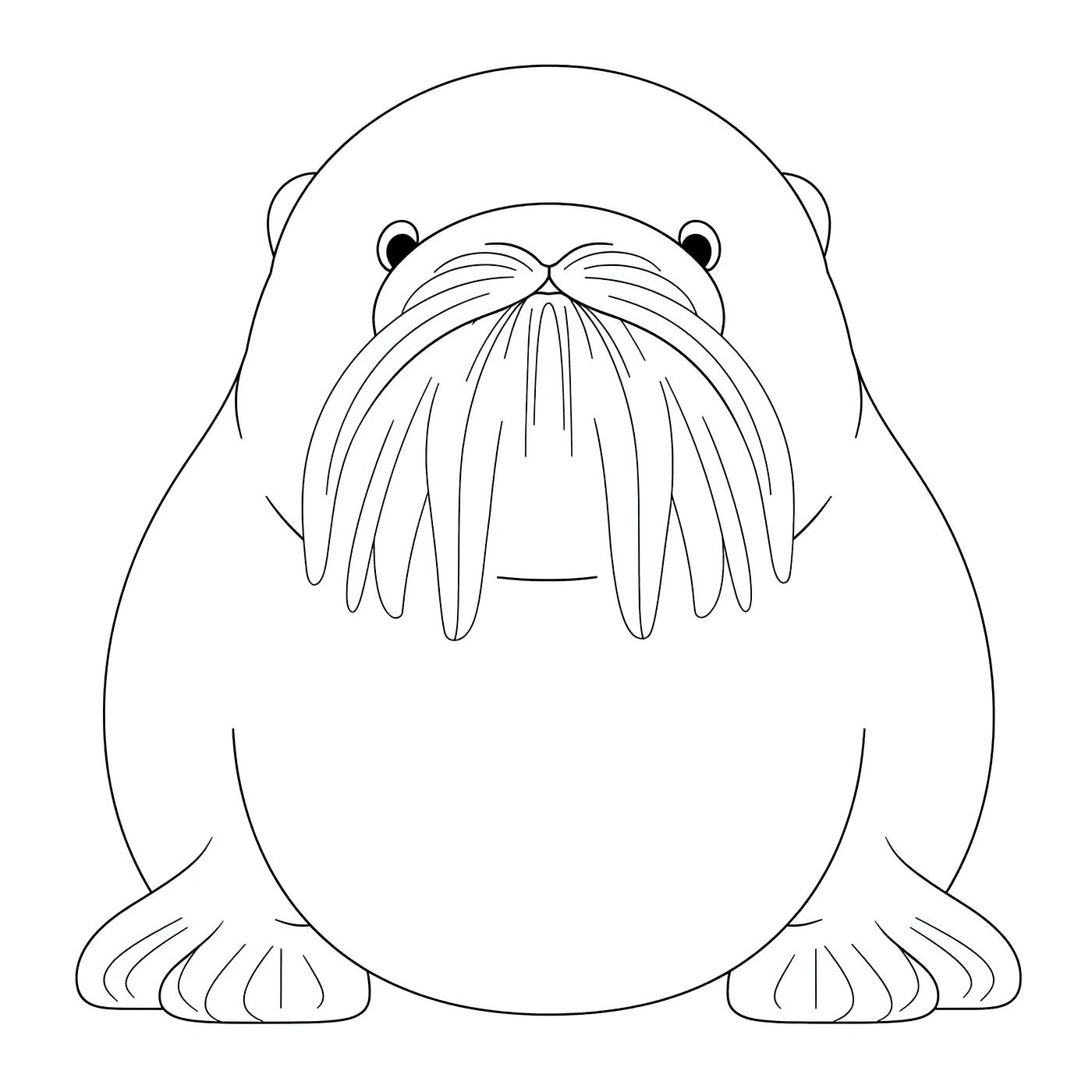 Arctic Landscape Coloring Page Walrus Free Printable Arctic Animals