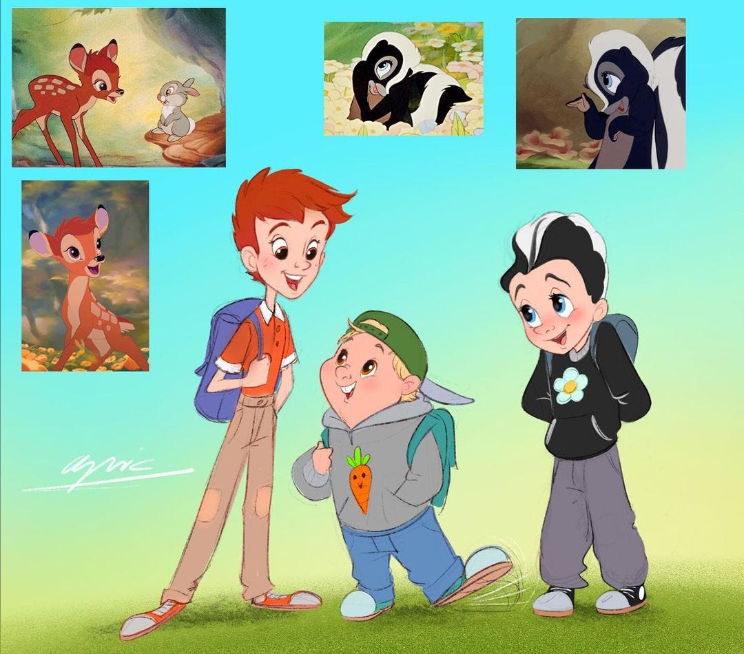 Artist Reimagines Your Favorite Disney Animals As Humans Artsheep