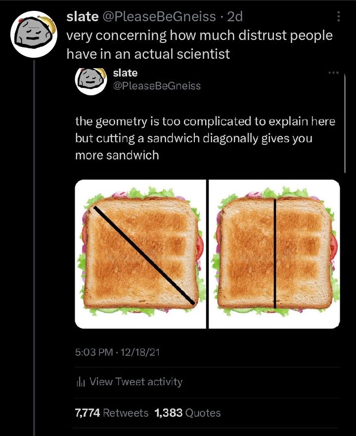 Right Triangle Sandwich