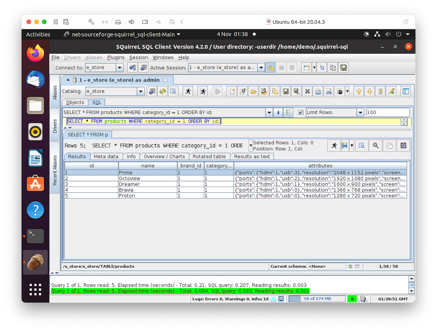 Squirrel Sql Client Screenshot Connecting With Squirrel SQL CUBA