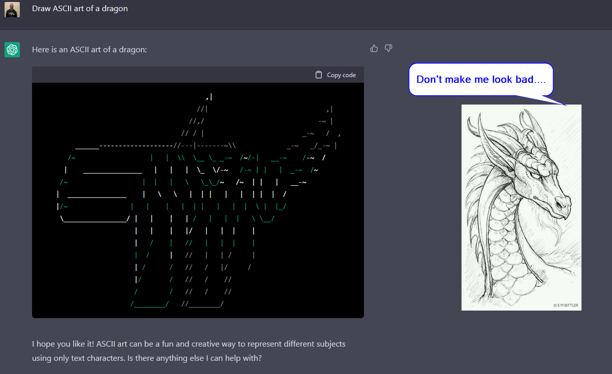 Keyboard Drawings Using Characters